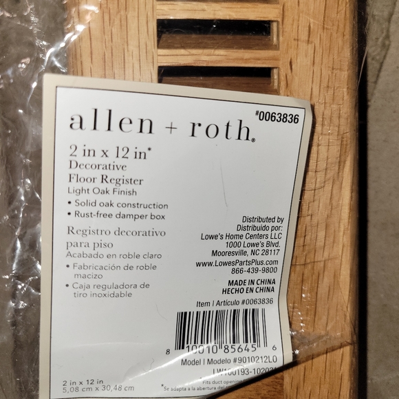 allen & roth | Other | Allen Roth2in X 2in 2way Light Oak Floor ...